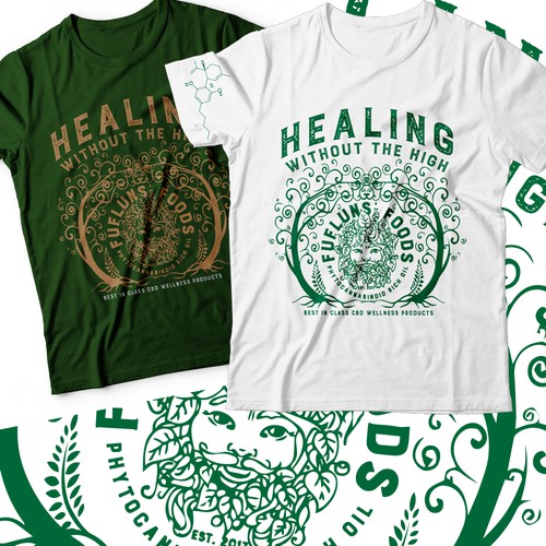 CBD company looking for an upscale, t-shirt for veggie yoga crowd. | T ...