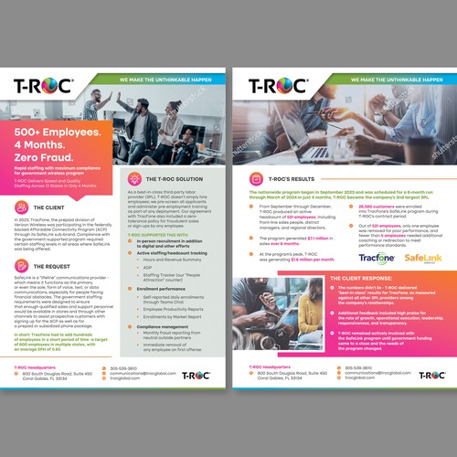 Designs | Captivating case study one-pager for B2B retailers and brands ...