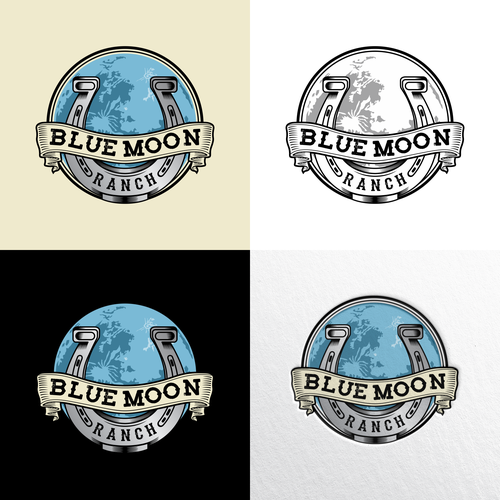 Designs | Blue Moon Ranch - Luxury AirBNB / Ranch | Logo design contest
