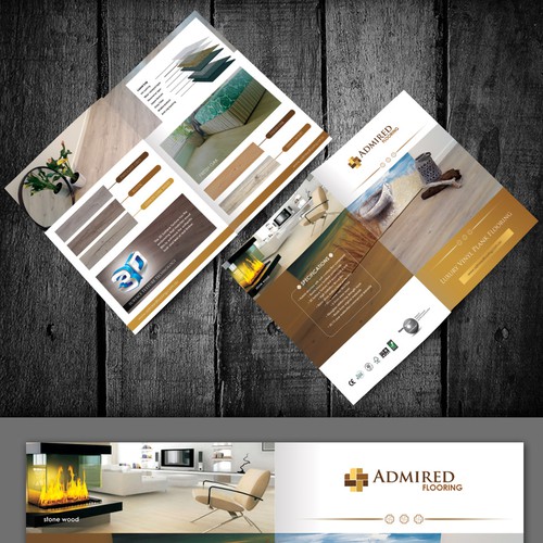 Design a Classy Vinyl Plank Flooring Brochure that sells sophistication ...