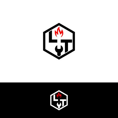 Descriptive logo for "Lit Fire alarm and security" company that ...