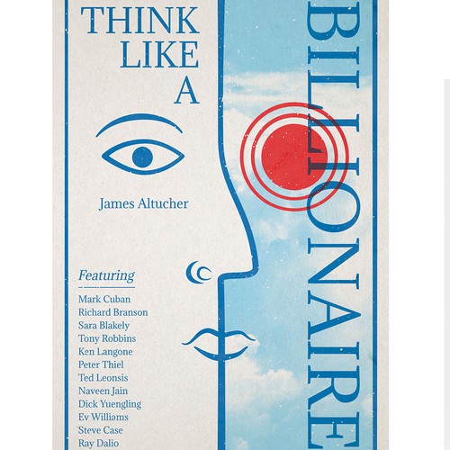 James Altucher - "Think Like a Billionaire" Book Cover | Book cover contest