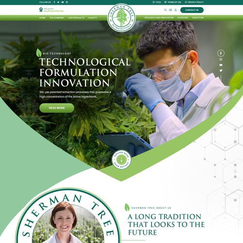 Designs | Sherman tree website | Web page design contest