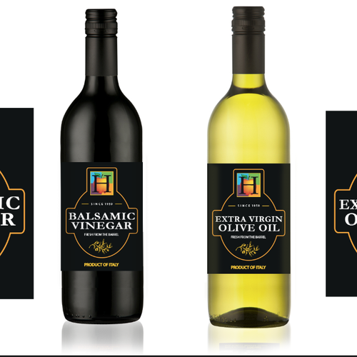 Designs | Olive Oil & Balsamic Vinegar label for Horrocks Farm Market ...