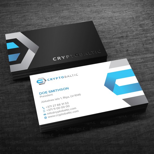 Cryptocurrency & Blockchain Business Card Company | Business card contest