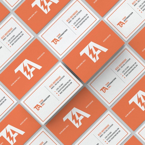 Sleek Business Card Design for Electrical Control Panel Manufacturing ...