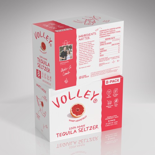 Designs | Design an 8 pack for a premium tequila seltzer brand ...