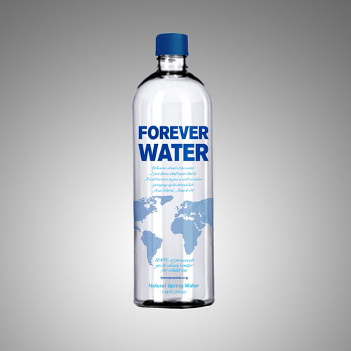 Bottled Water Design: Forever Water | Product packaging contest