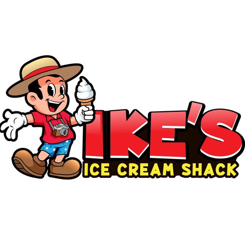 Designs | Design a cool logo for "Ike's Ice Cream Shack" | Logo design ...