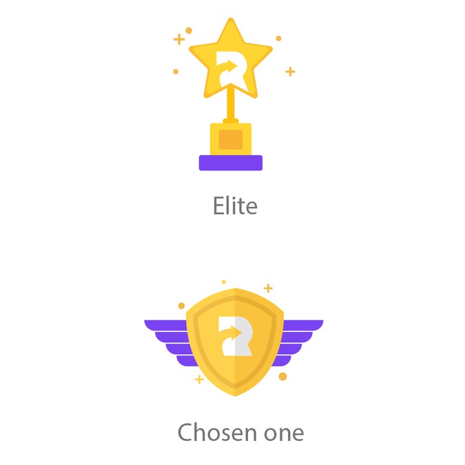 Epic tiered icons for gamers | Icon or button contest