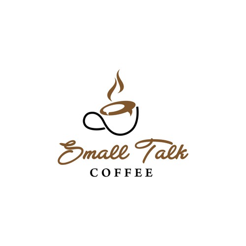 Create a smart, fun, playful logo for Small Talk Coffee | Logo design ...