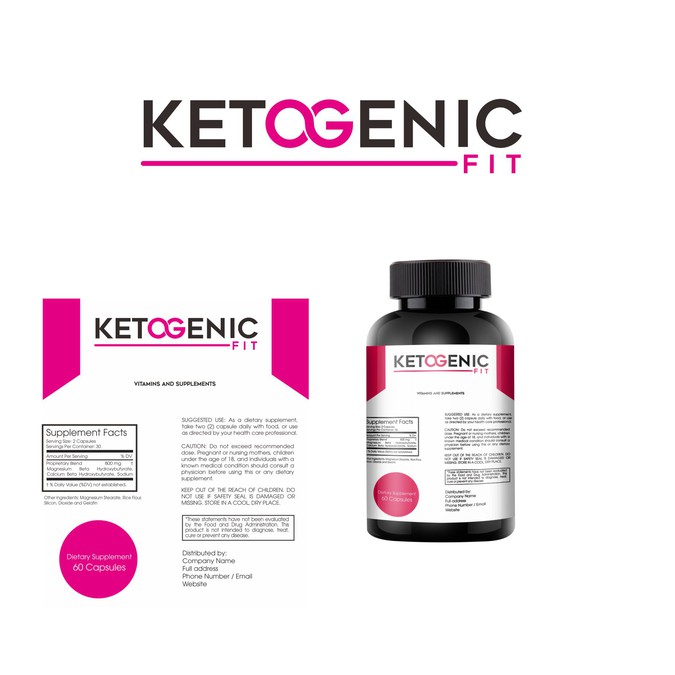 Design a Logo for Ketogenic Fit -- a New Brand of Keto Diet Supplements ...