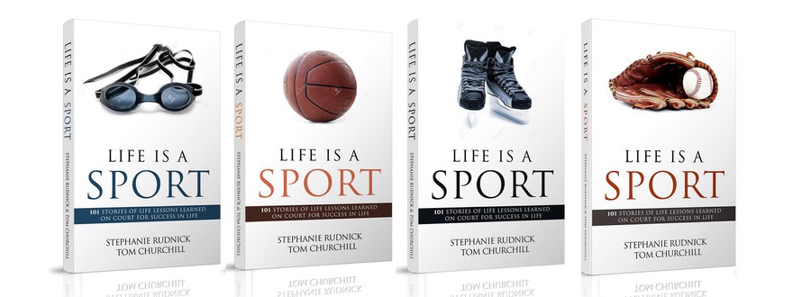 Create a Book Cover for a Sports Book that teaches life skills learned ...