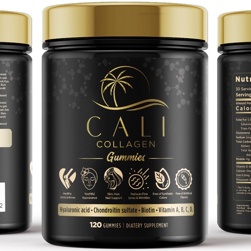 Designs | Cali Collagen Jar Label Design Contest (Luxury) | Product ...