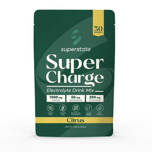 Designs | Packaging Design for a clean electrolyte supplement | Product ...