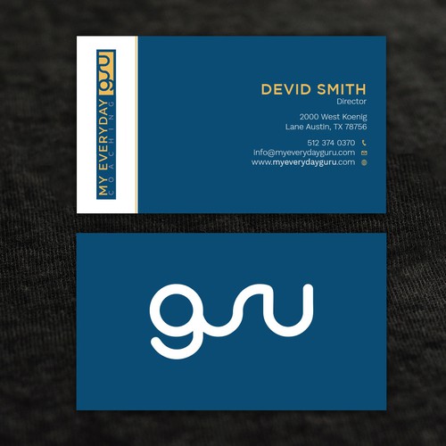 Create a card that shows the "Guru" in every geek! | Business card contest