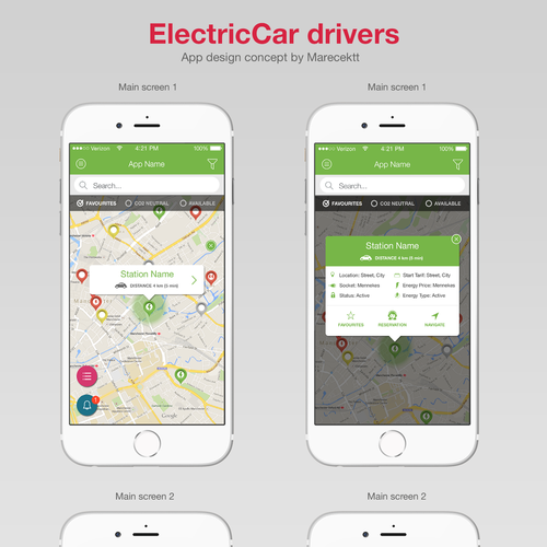 Create the new Waze app for Electric Car Drivers! | App design contest