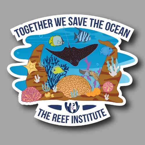 Designs | Sticker Design: Together We Save the Ocean | Sticker contest