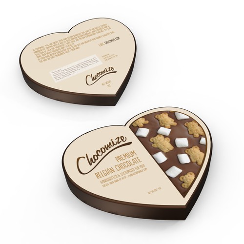 Designs | New heart-shaped product packaging wanted for Chocomize ...