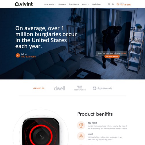 Designs | Vivint Authorised Reseller | Landing page design contest