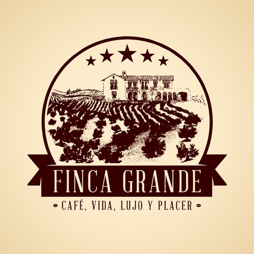 *Crear un logotipo cautivador con estilo de diseño vintage de una finca ...