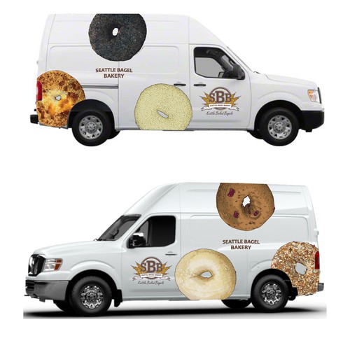 Seattle Bagel Delivery Van | Car, truck or van wrap contest