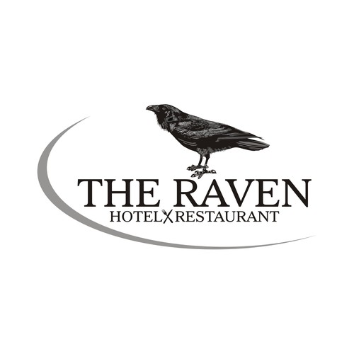 Create a iconic logo of a Raven for a Hotel | Logo design contest