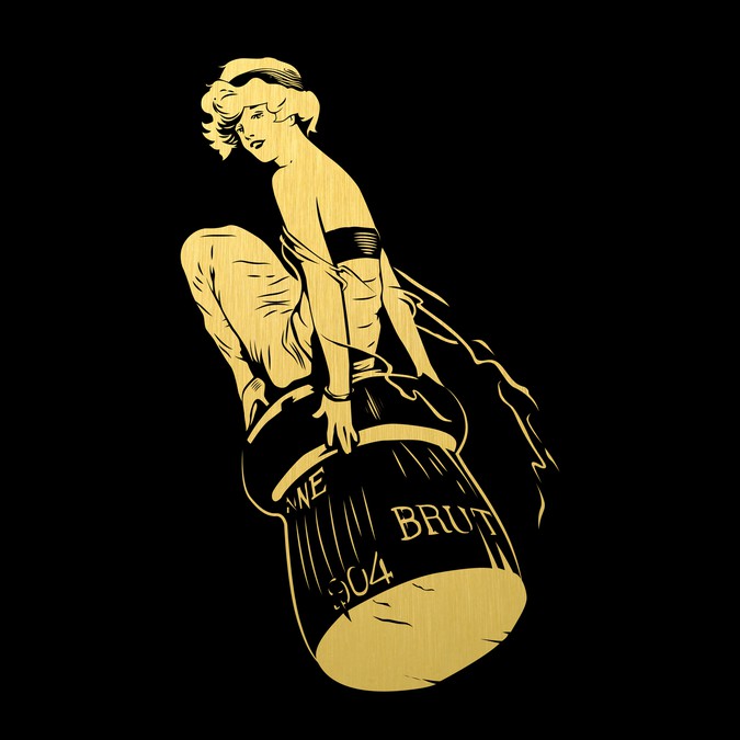 Design a vintage 1920's label for Champagne bottle | Other art or ...