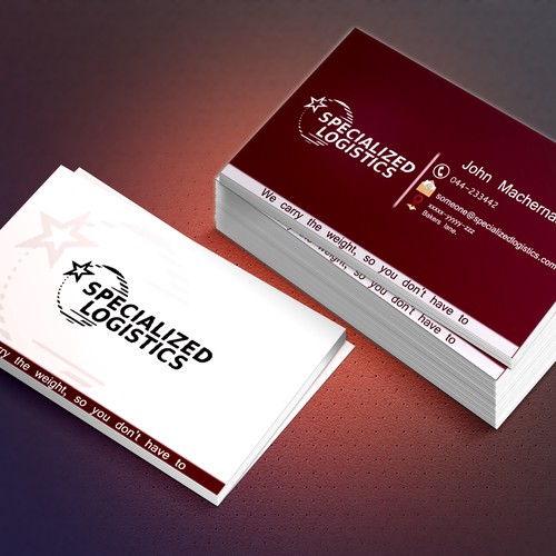 business card for Specialized Logistics | Business card contest