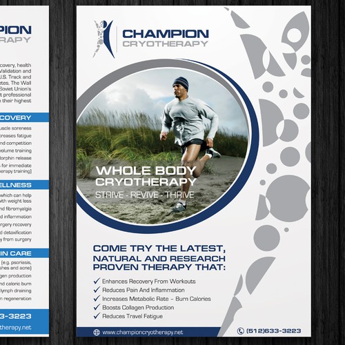 Create an eye-catching flyer marketing cryotherapy | Postcard, flyer or ...