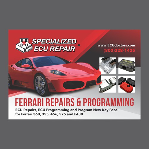 Ferrari Products and Services Flyer | Postcard, flyer or print contest