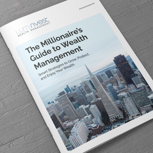 Designs | Design a Luxury 8.5×11 in Wealth‑Management Brochure for Luminvest (‘The Millionaire’s ...