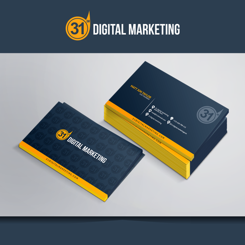 logo and business card for 31 Digital Marketing or Thirty One Digital ...