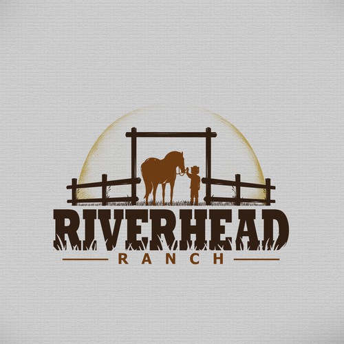 RiverHead Ranch - contemporary vintage and rustic logo | Logo design ...