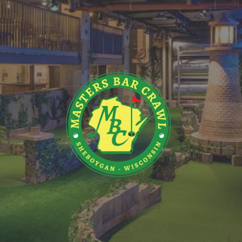 Designs | Mini golf bar crawl design during The Masters Golf Tournament ...