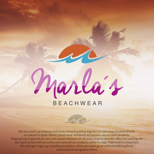 Marla is looking for a logo for her new beachwear store | Logo design ...