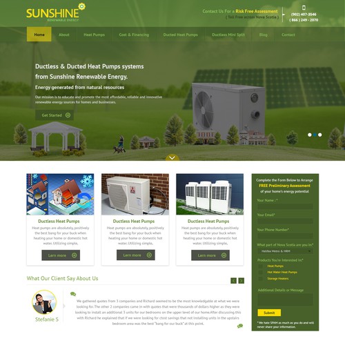 Create our New HVAC Contractor Website | Web page design contest