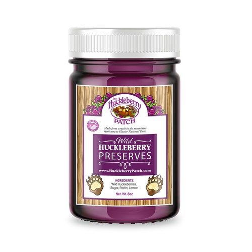 Designs | design a label for Wild Huckleberry Preserves! Unique product ...