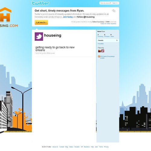 Twitter Background City