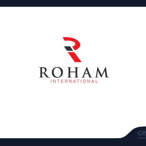 Roham International - Edgy, Creative Logo for Marketing Firm | Logo ...