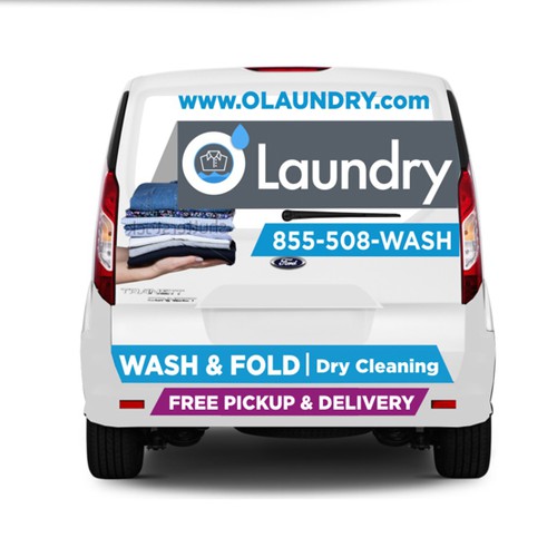 Design a van wrap graphic for a Laundry Pickup & Delivery service | Car ...