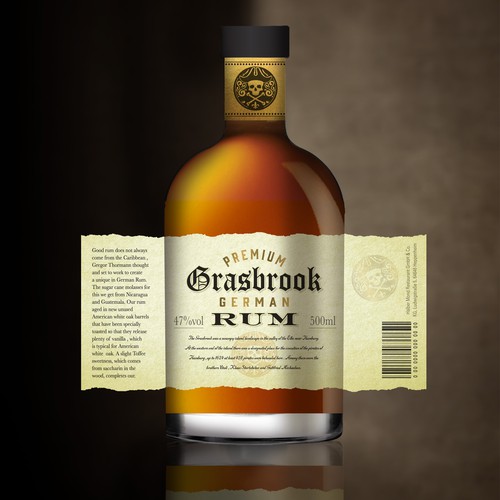 We need a Label for Premium German Rum! | Product label contest