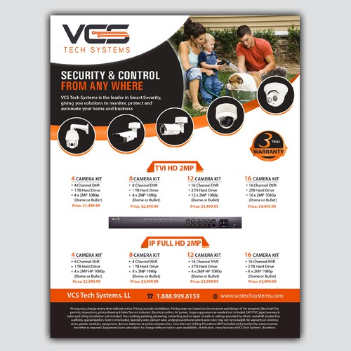 Security Camera - Full Page Flyer | Postcard, flyer or print contest