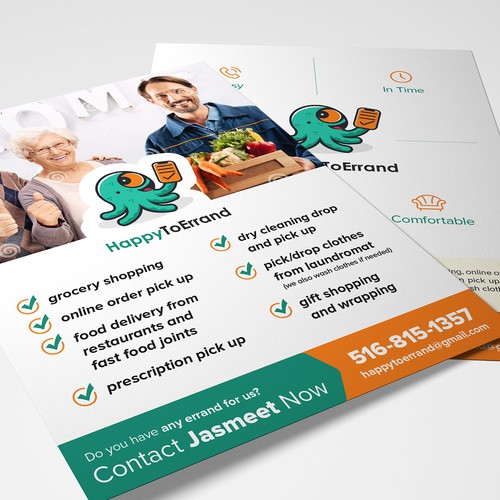 Design a flyer for errand services | Postcard, flyer or print contest