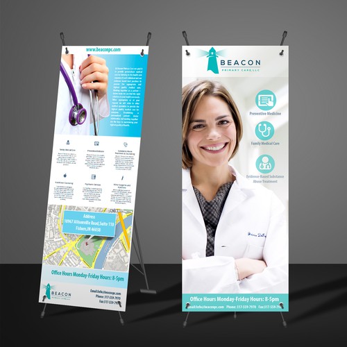 Design a medical office standing banner | Signage contest