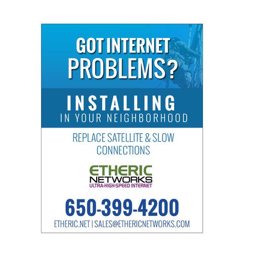 Wireless Internet Install Poster | Postcard, flyer or print contest