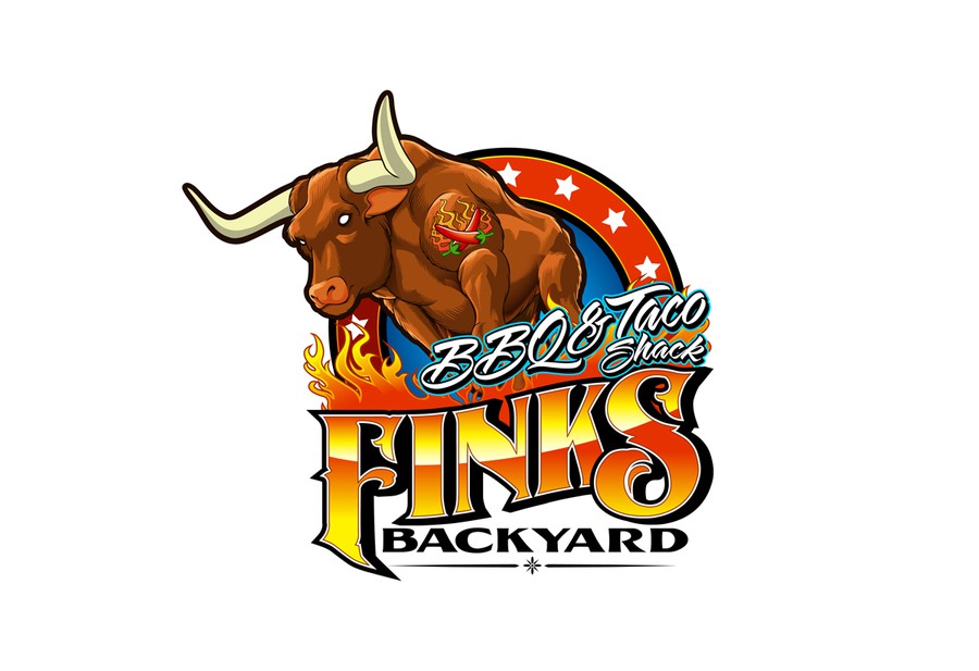 logo for FINKS BACK YARD BBQ & TACO SHACK | Logo design contest