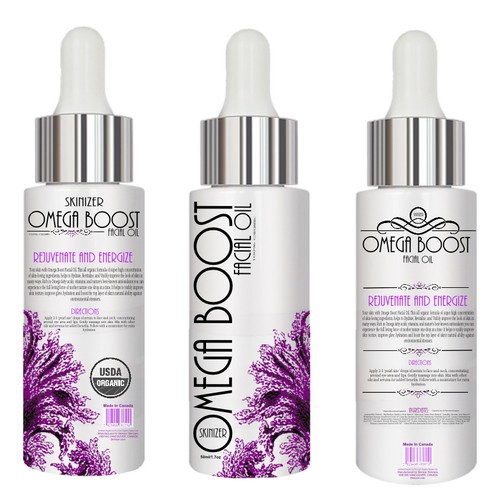 Unique, Clean and Creative label for Organic Skincare product - more ...