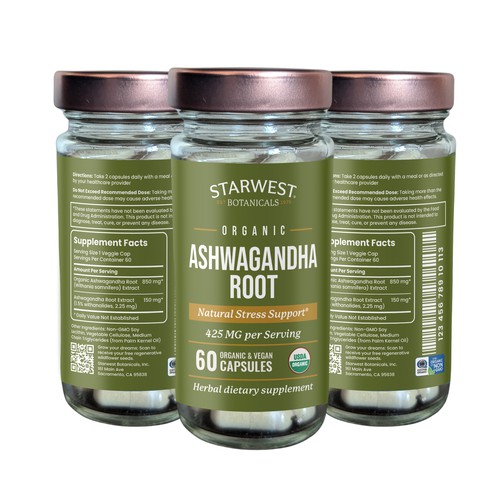 Designs | Organic Herb Capsule Label Design | Product packaging contest