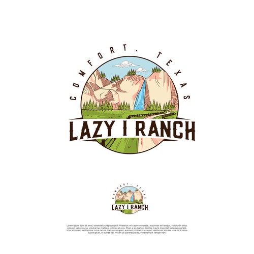 Lazy I Ranch in Comfort Texas - Classic Ranch Logo Contest | Logo ...
